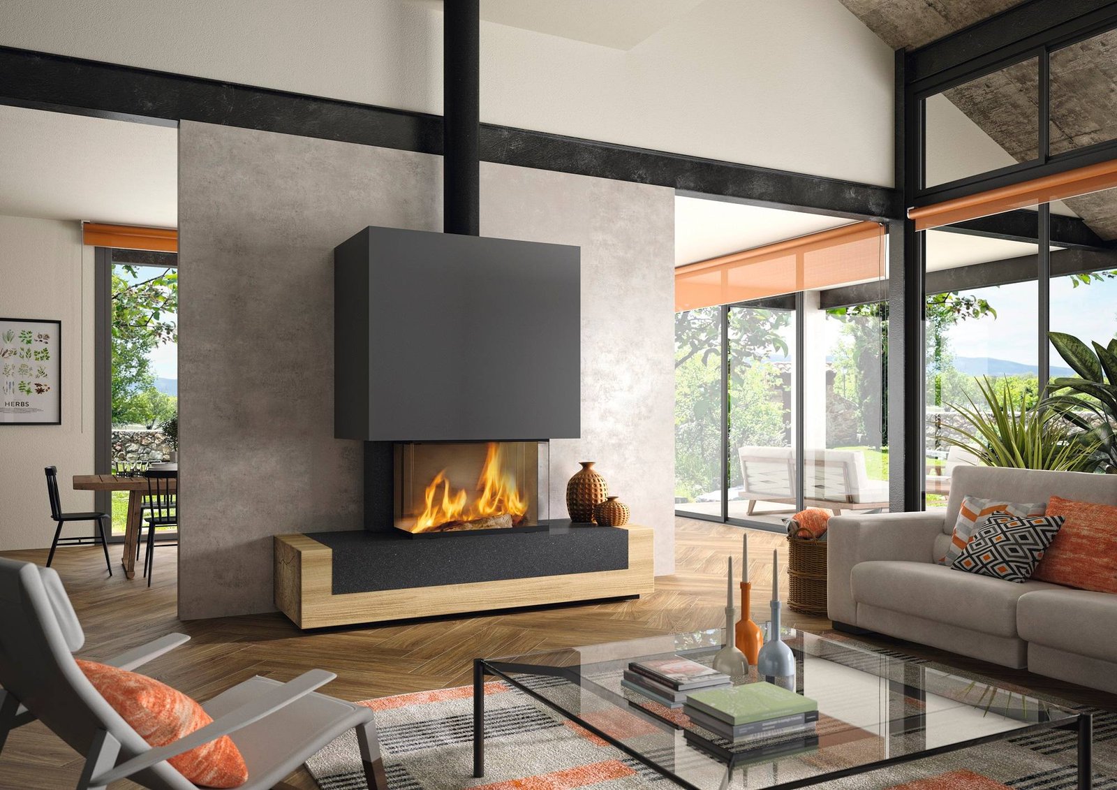 Inserts à bois - Cheminée Philippe